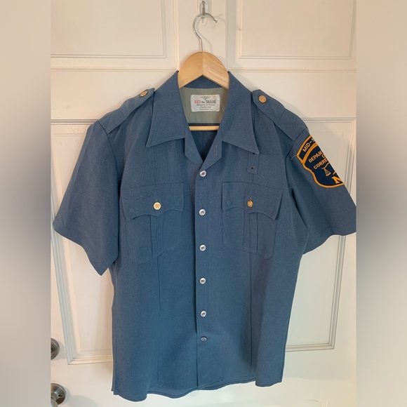 Shirts | Vintage Police Uniform Department Of Corrections Shirt | Poshmark